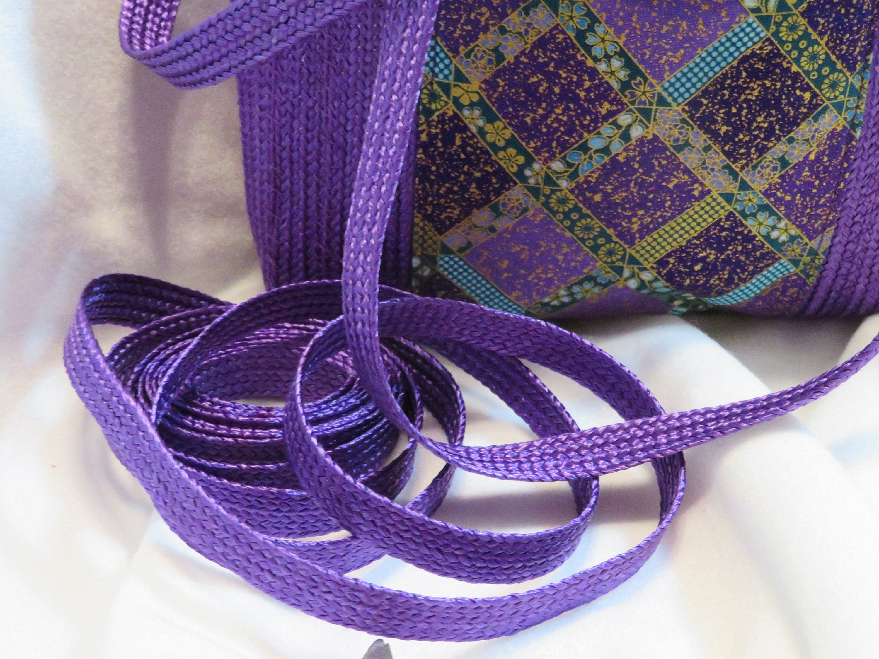 Millinery Purple Straw Braid for Hat Making / Trimming 5/8 Inches Wide ...