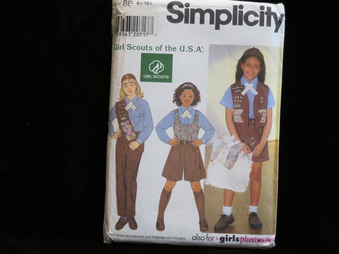 Simplicity BB 7777 / 0651 Scout Uniform Sizes 8 /12- 16 1/2 Patterns - Etsy