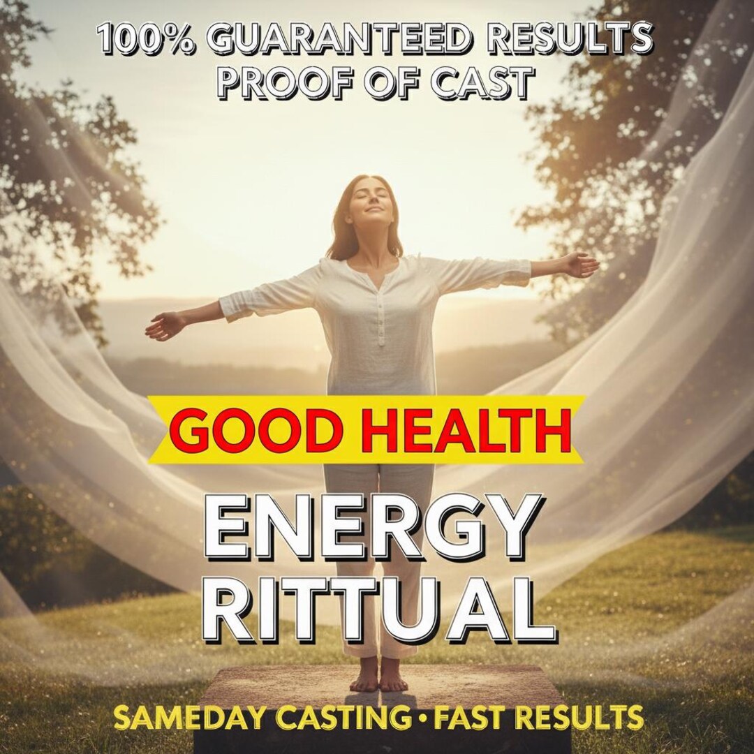 Good Health Energy Ritual Kit: Vitality, Balance & Wellness Alignment ...