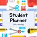 Student Planner Printable | 2025 Academic Calendar | Homework, Grades ...