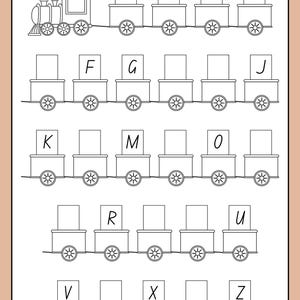 Printable English Alphabet Worksheets Kindergarten || AZ Letter ...