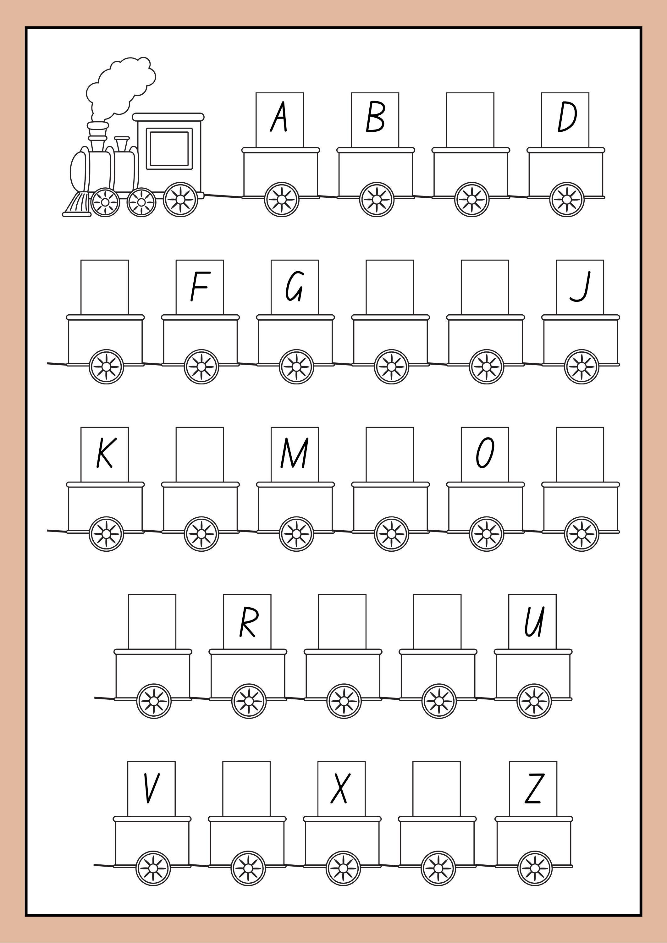 Printable English Alphabet Worksheets Kindergarten || AZ Letter ...