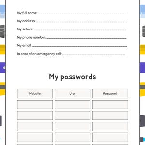 Student Planner Printable | 2025 Academic Calendar | Homework, Grades ...