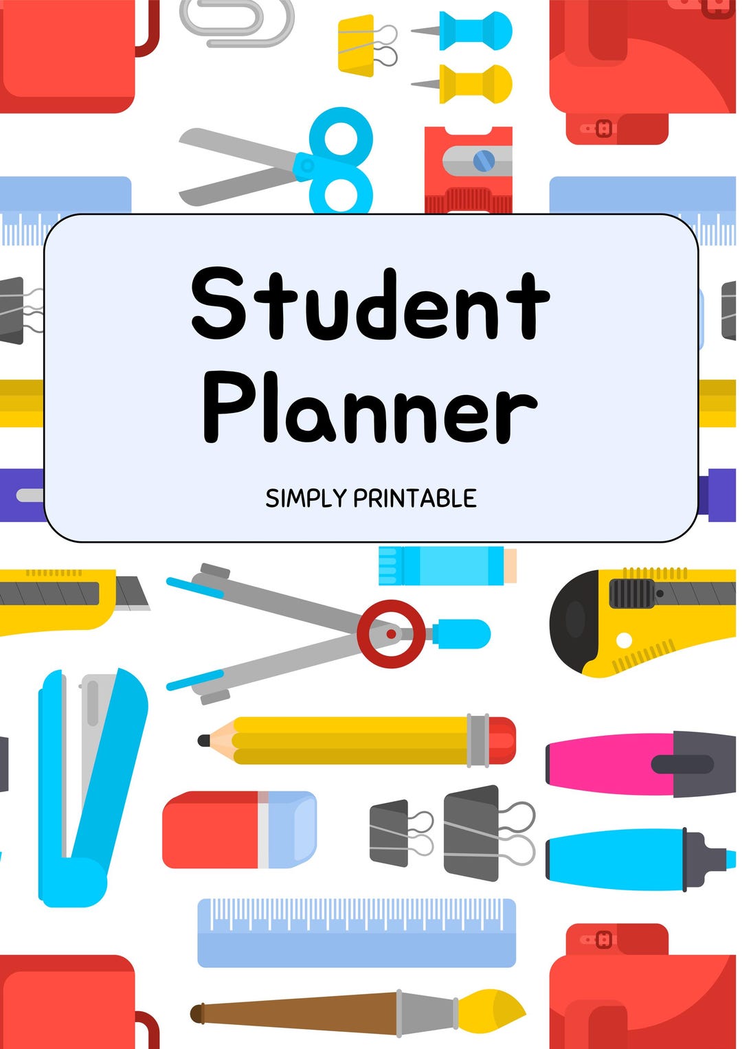 Student Planner Printable | 2025 Academic Calendar | Homework, Grades ...