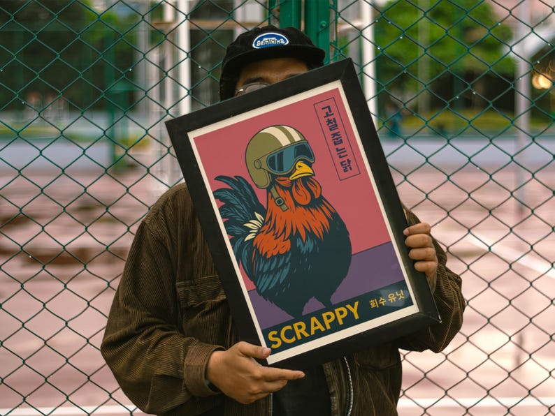 ARC Raiders Scrappy Poster, Japanese Style Gamer Room Wall Art, Gifts ...