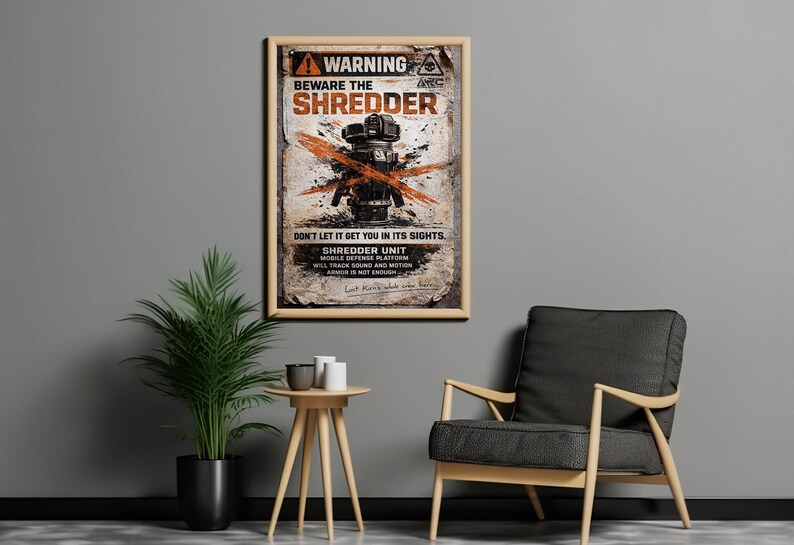 ARC Raiders Shredder Poster, Gamer Room Wall Art, Gifts for Gamers ...