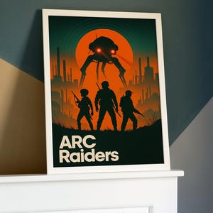 ARC Raiders Poster, Retro Sci-fi Gamer Room Decor - Etsy