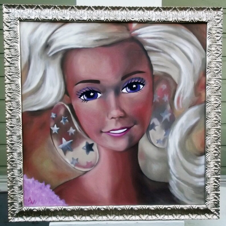 Superstar Barbie 20x20 Original Oil Painting - Etsy