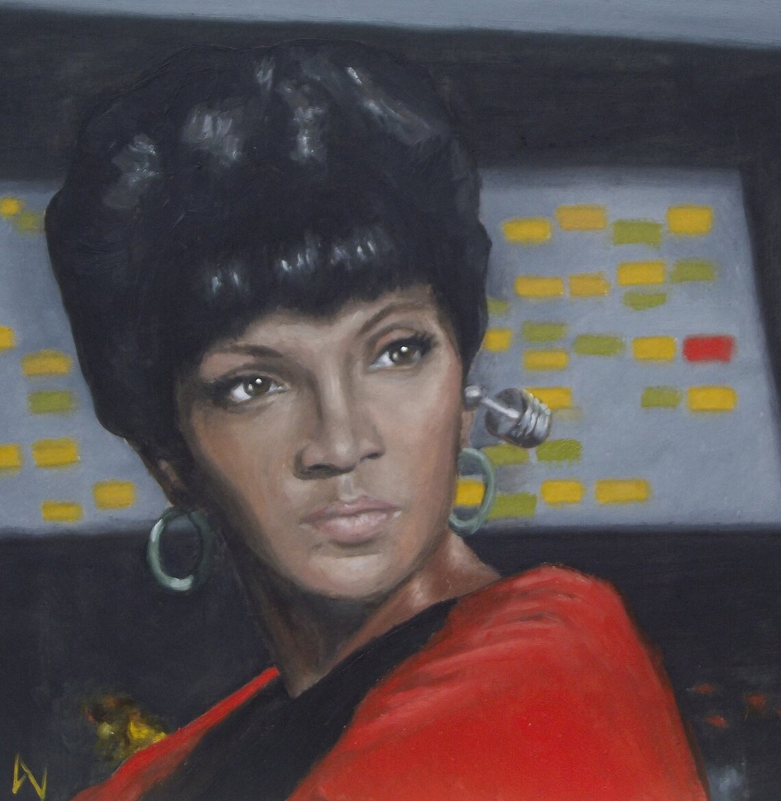 Uhura 8x8" Print of Original Oil Painting - Etsy