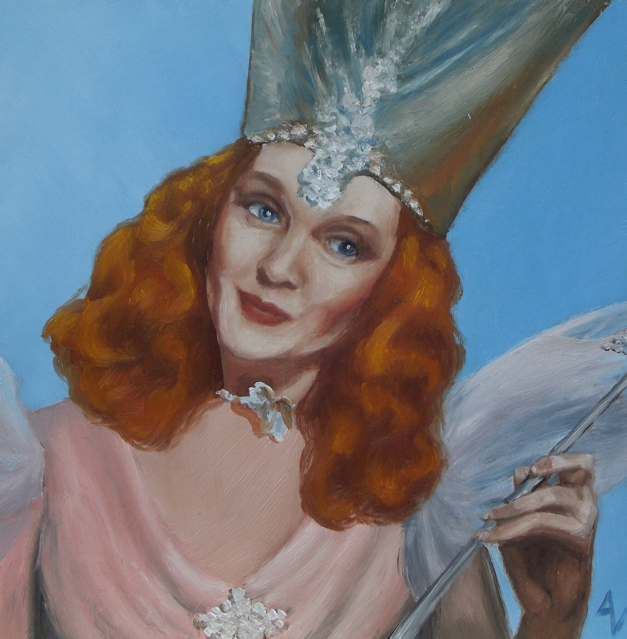 Wizard of Oz Glinda the Good Witch 8x8" Print of Original Oil Painting ...