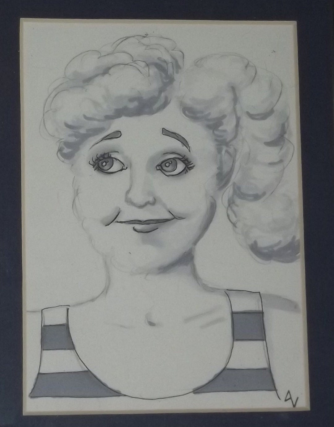 Cloudy Jane Portrait Pen and Ink Drawing Regular Show CJ - Etsy