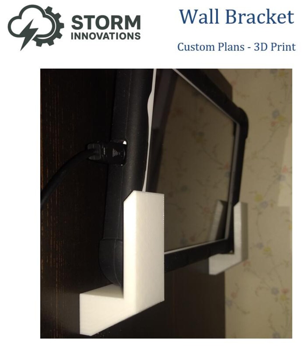Wall Bracket, Device Holder, 3D Printable – Digital Plans and Fabrication Files – Custom ...