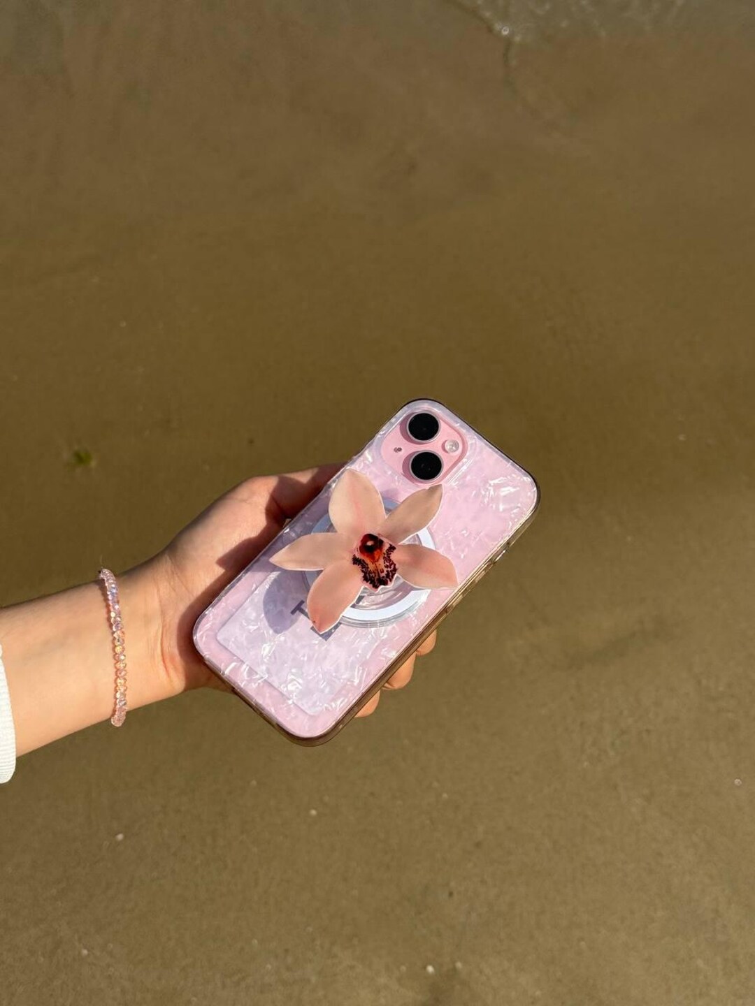 Pink Boat Orchid - Floral Popsocket - Etsy