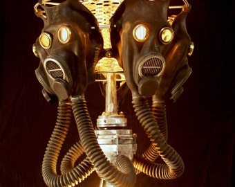 Gas mask lamp | Etsy