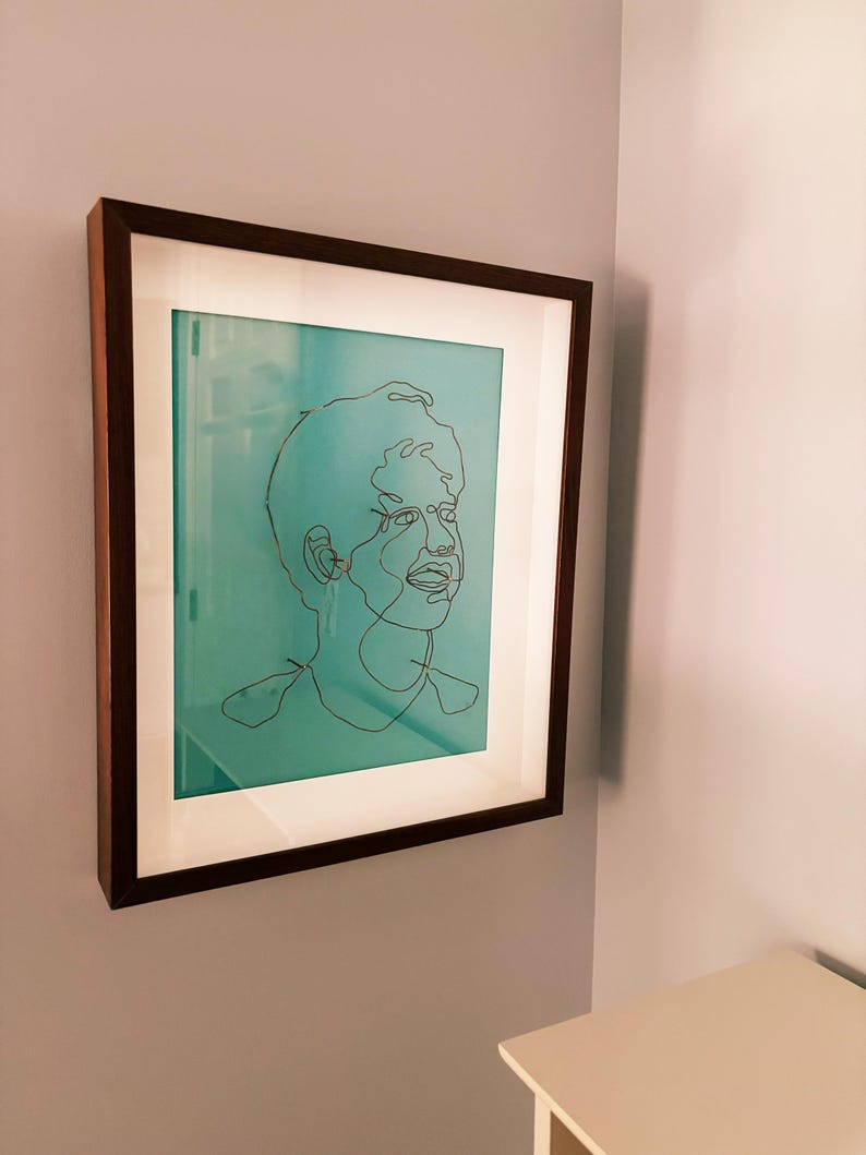 Custom Wire Portrait From a Photo – Personalized Wire Sculpture ...