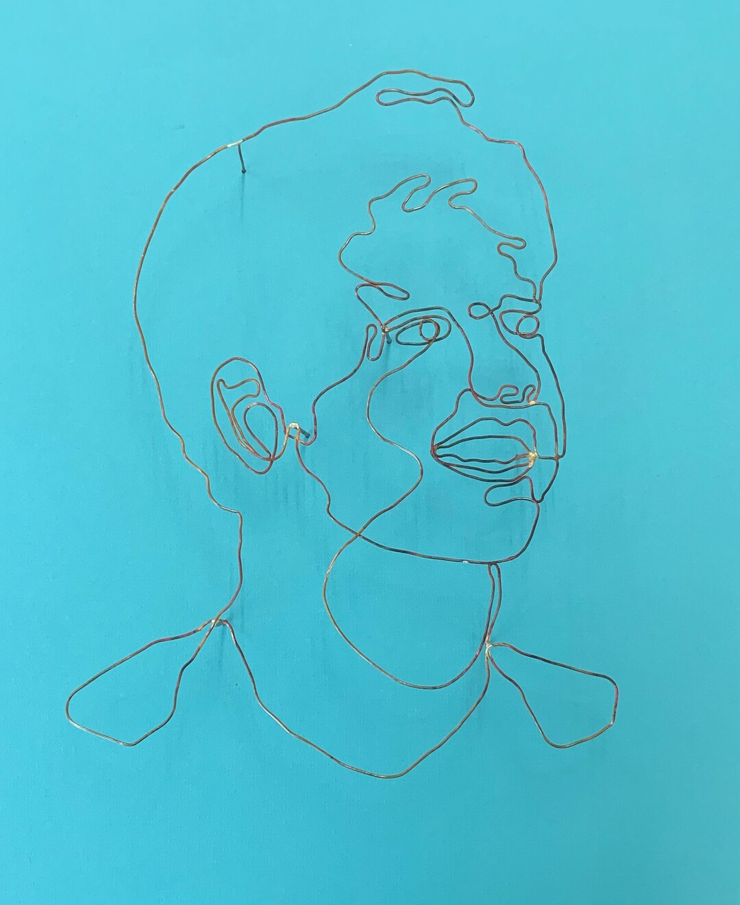 Custom Wire Portrait From a Photo – Personalized Wire Sculpture ...