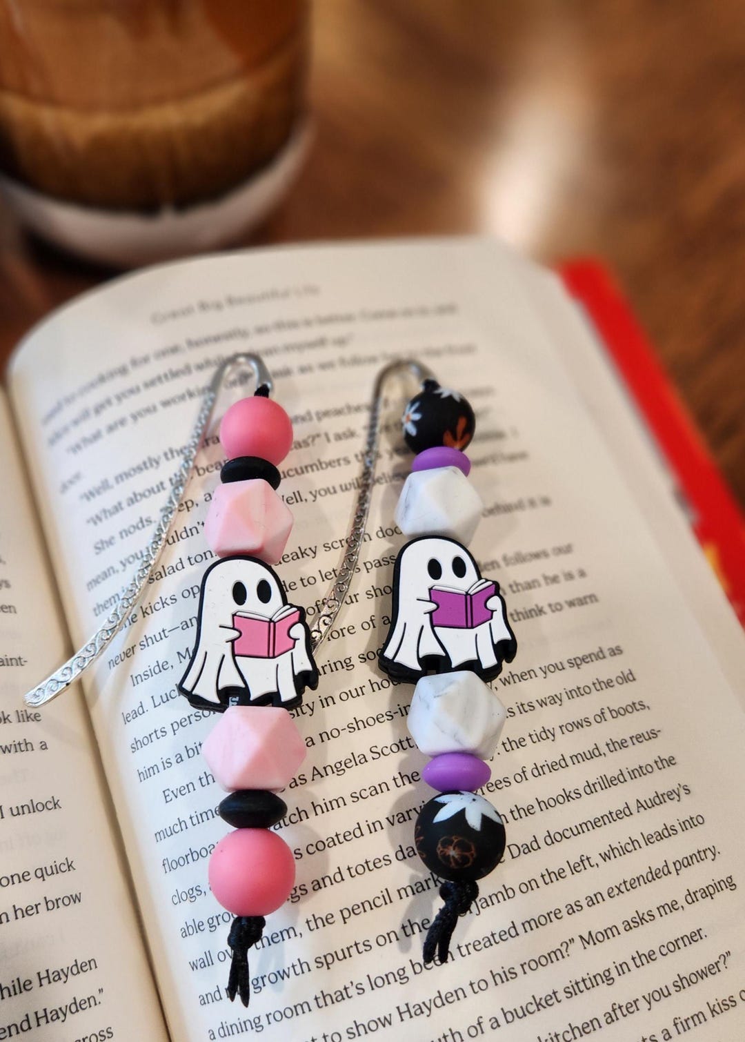Beaded Ghost Bookmarks - Etsy