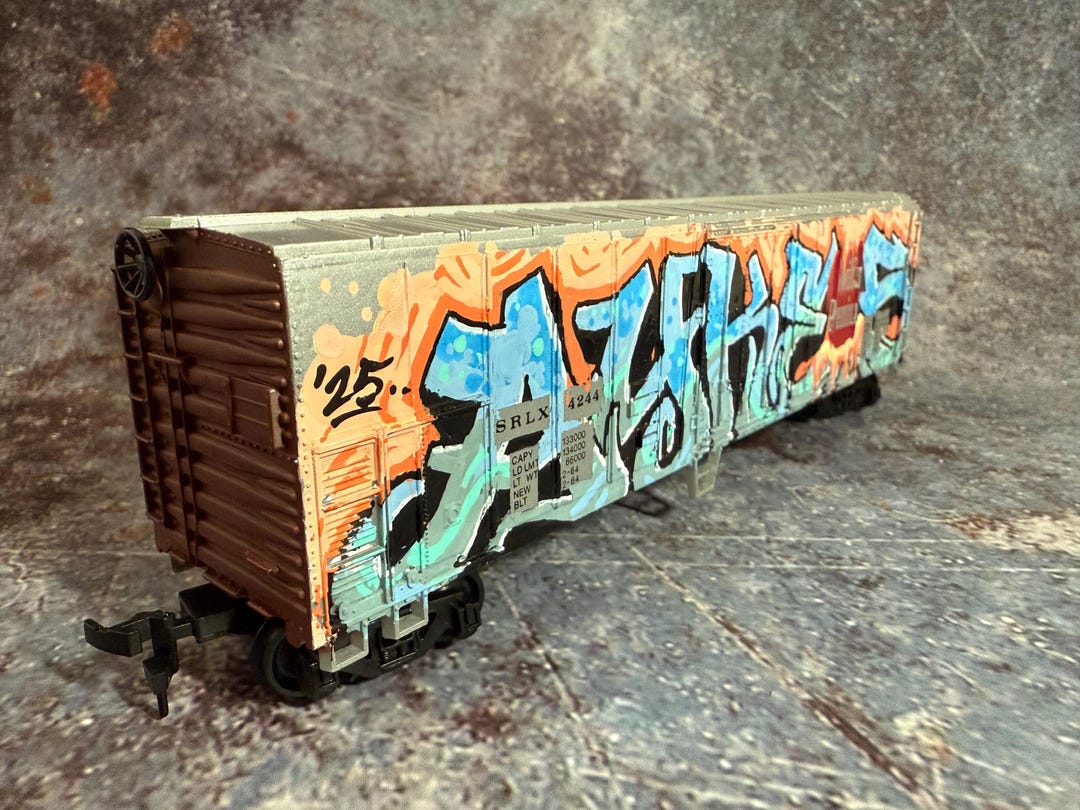HO Scale Graffiti Train Art – Hand Painted Model Train Car, Model ...