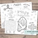 Confirmation Coloring Activity Sheets, Printable Placemat (instant ...