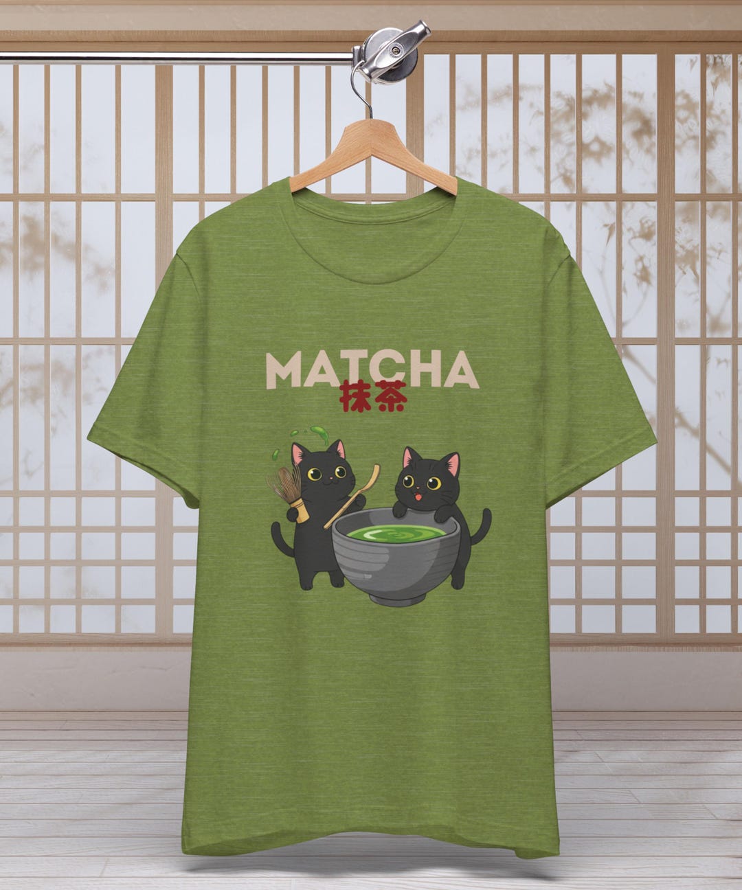 Kawaii Black Cats Making Matcha T-shirt – Japanese Tea Lover Gift, Cute ...
