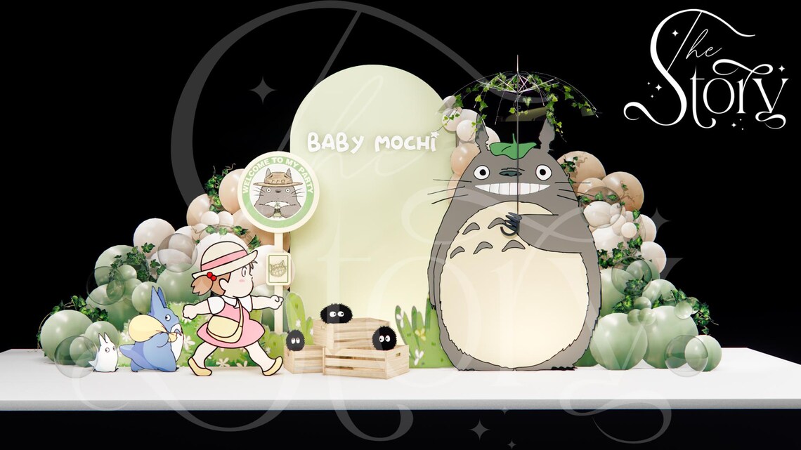 Totoro Cutout: Anime Ghibli Birthday Party Decor (instant Download) - Etsy