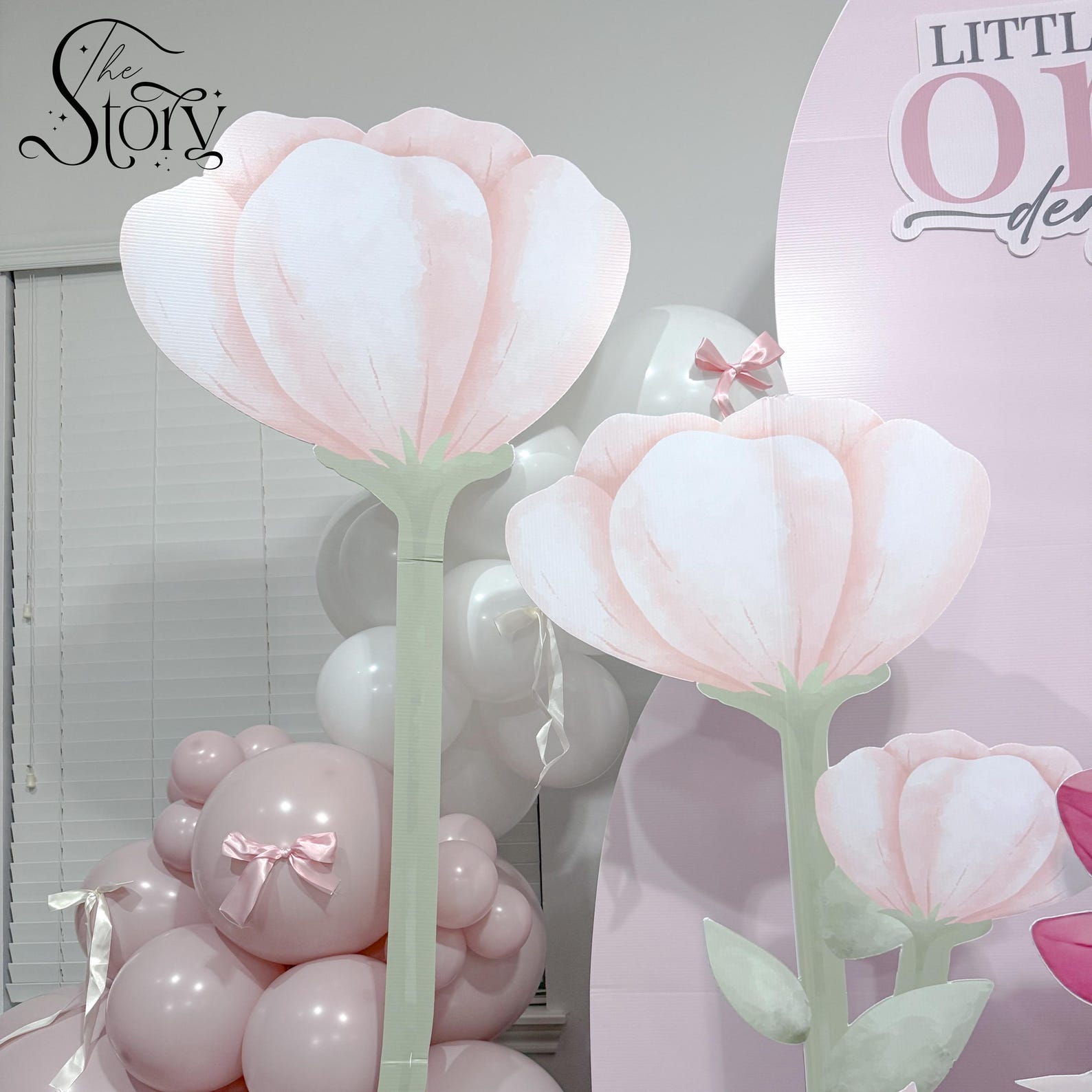 Pink Flower Cutout Decor: Garden Party Standee (digital Download) - Etsy