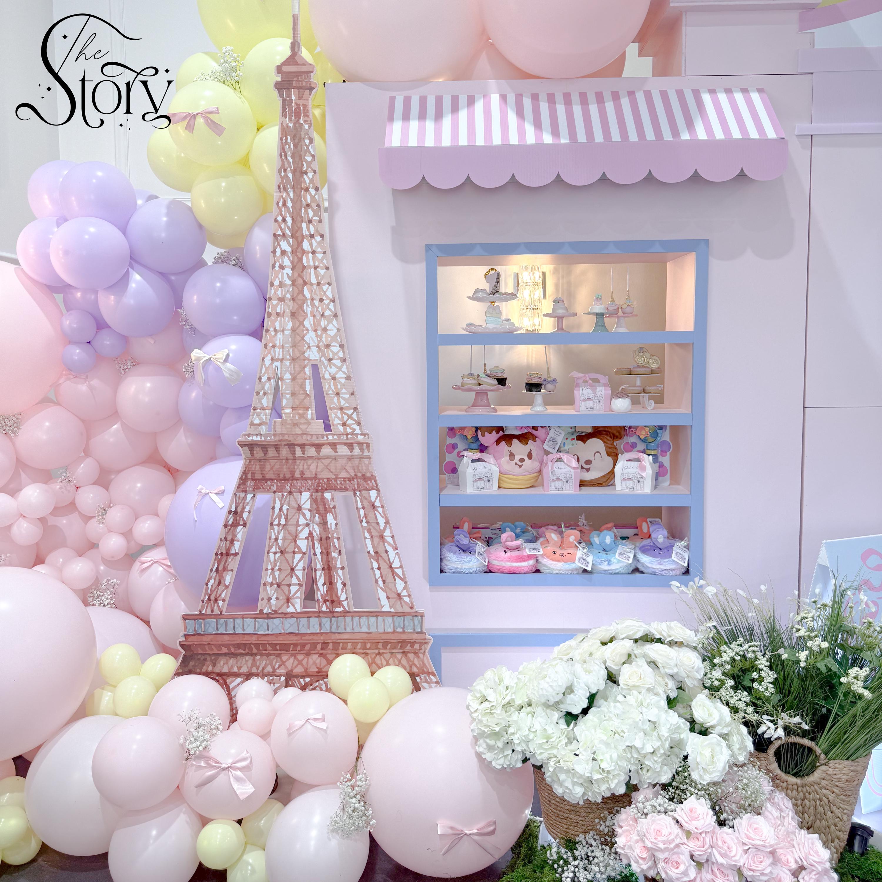 Paris Eiffel Tower Cutout: Pink French Party Decor (printable File) - Etsy