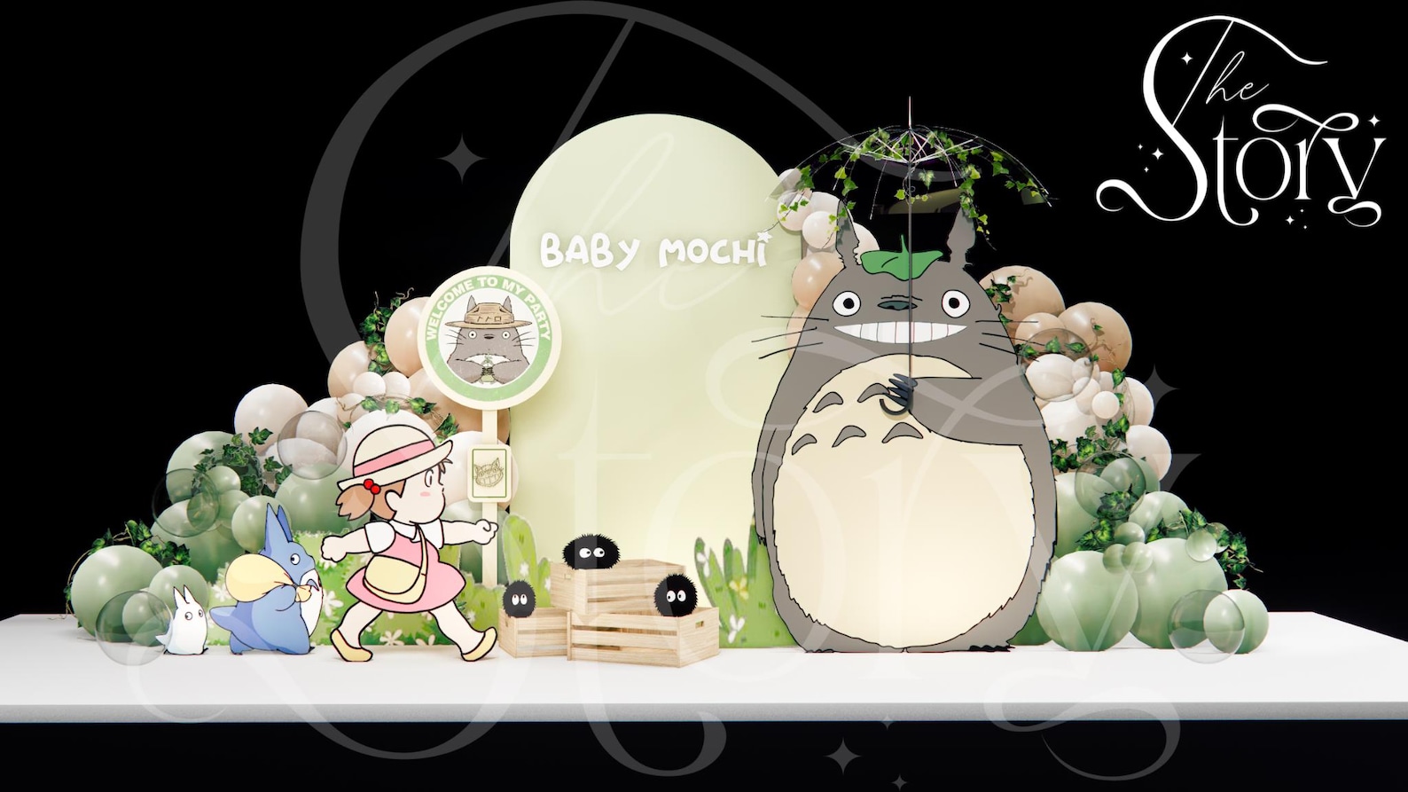 Totoro Welcome Sign Cutout: Ghibli Anime Birthday Party (digital ...