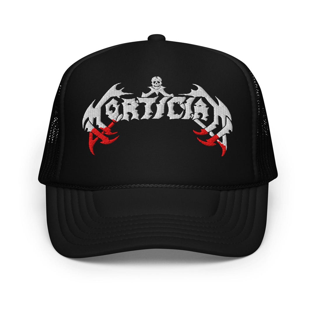 Mortician V2 Embroidered Trucker Hat - Etsy