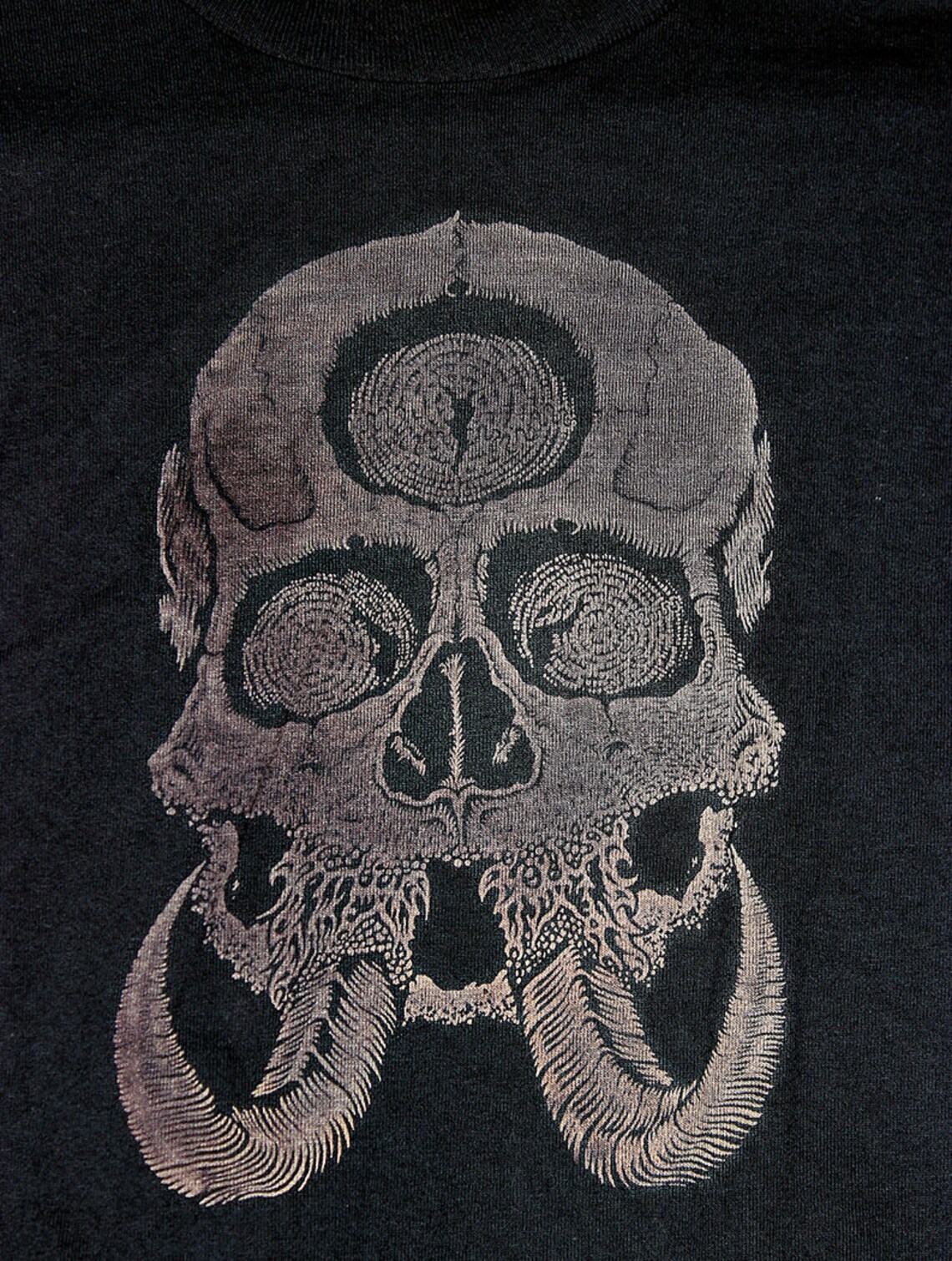 TUSK SEER T-shirt Skull Illustration, Discharge, Horns, All Seeing Eye ...