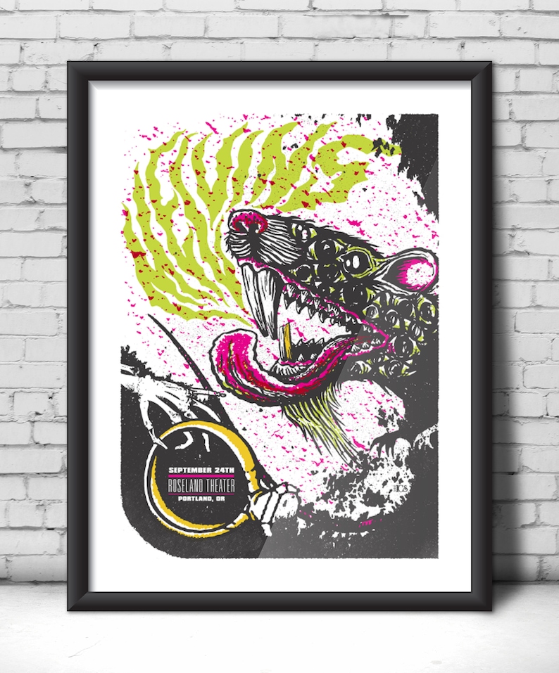 MELVINS Screen Print Gig Poster Portland Oregon 2010 - Etsy