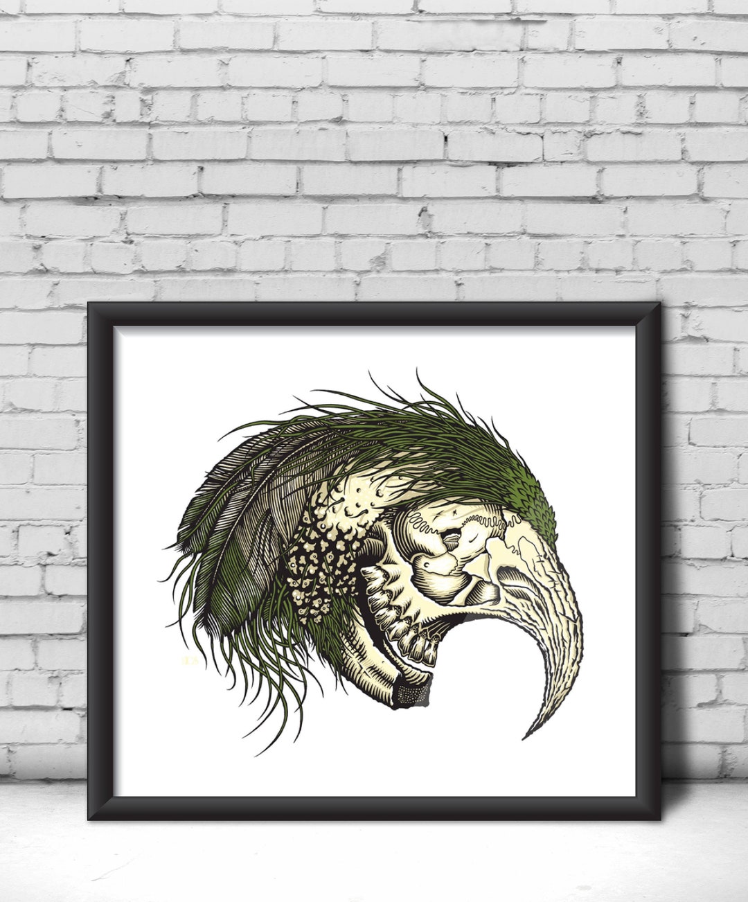 Eagle Chief Screen Printed Art Print Poster - Native Art, Mystic ...