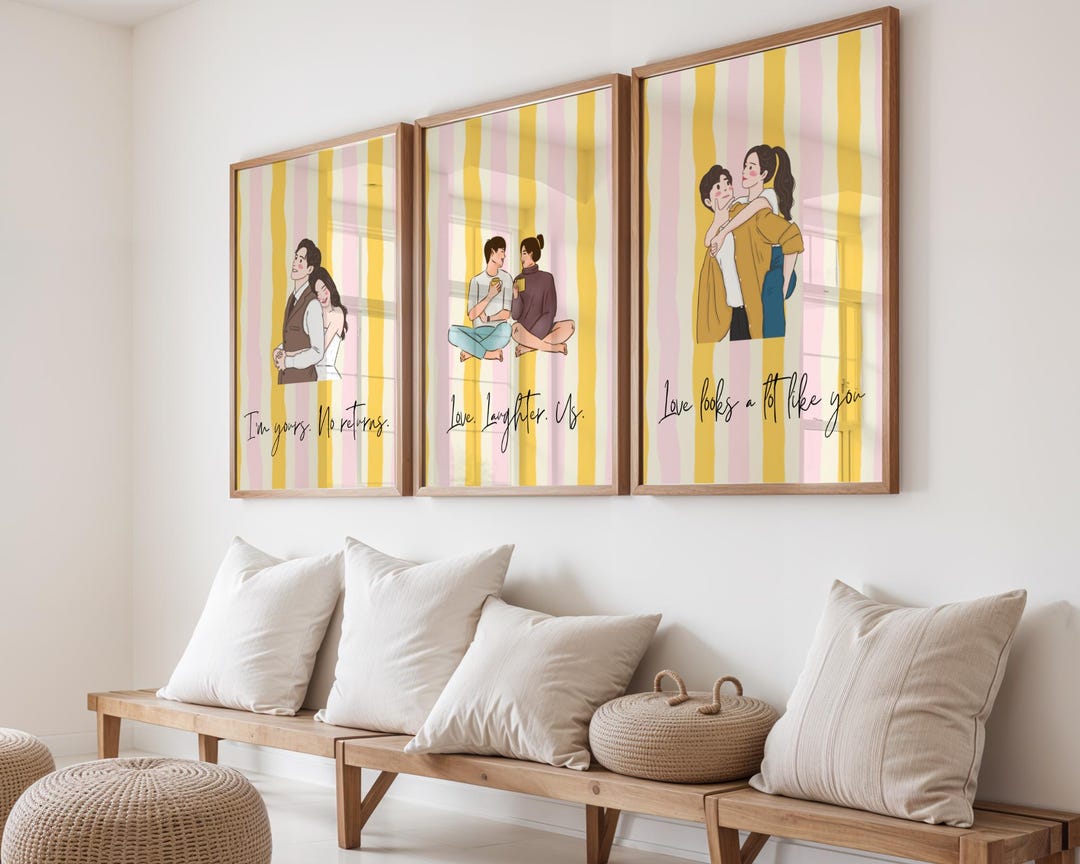 Set of 4 Funny Couple Posters | Modern A4 Wall Art | Digital Download ...