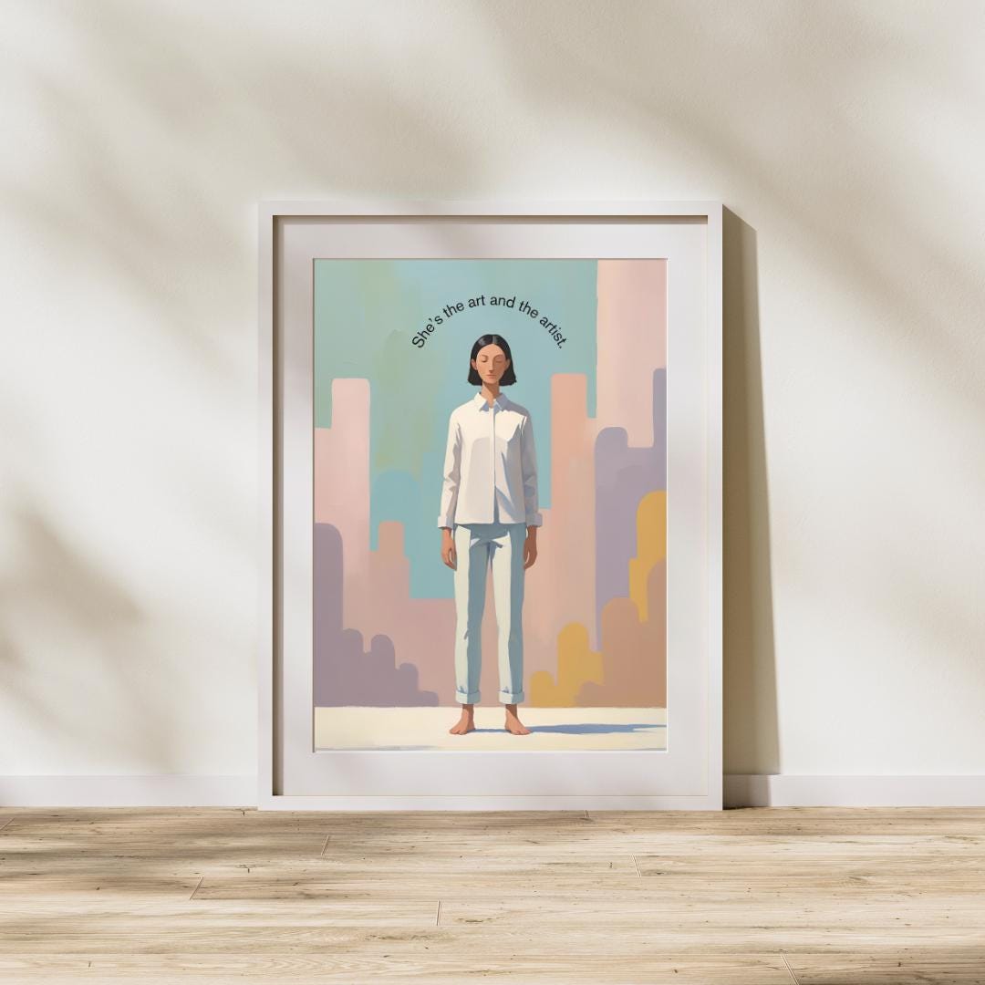 Empowering Feminine Wall Art | Digital Download Print | Inspirational ...