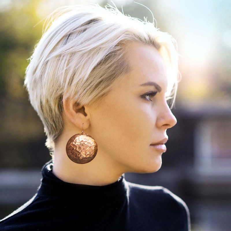 Copper Earrings - Etsy