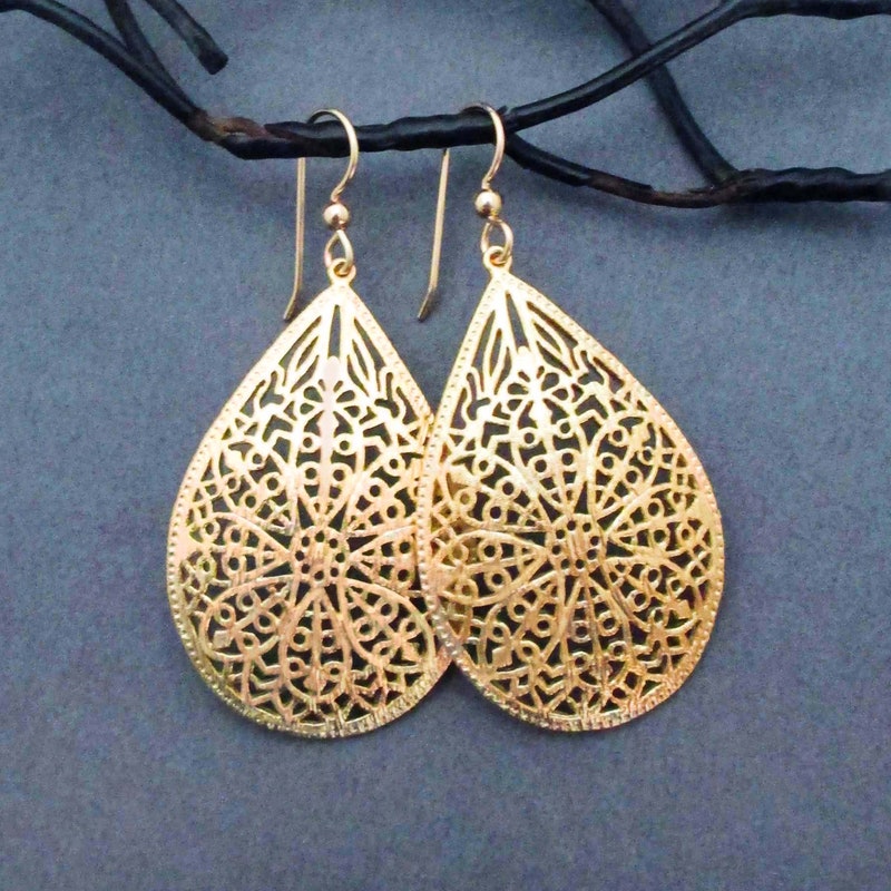 Filigree Earrings - Etsy