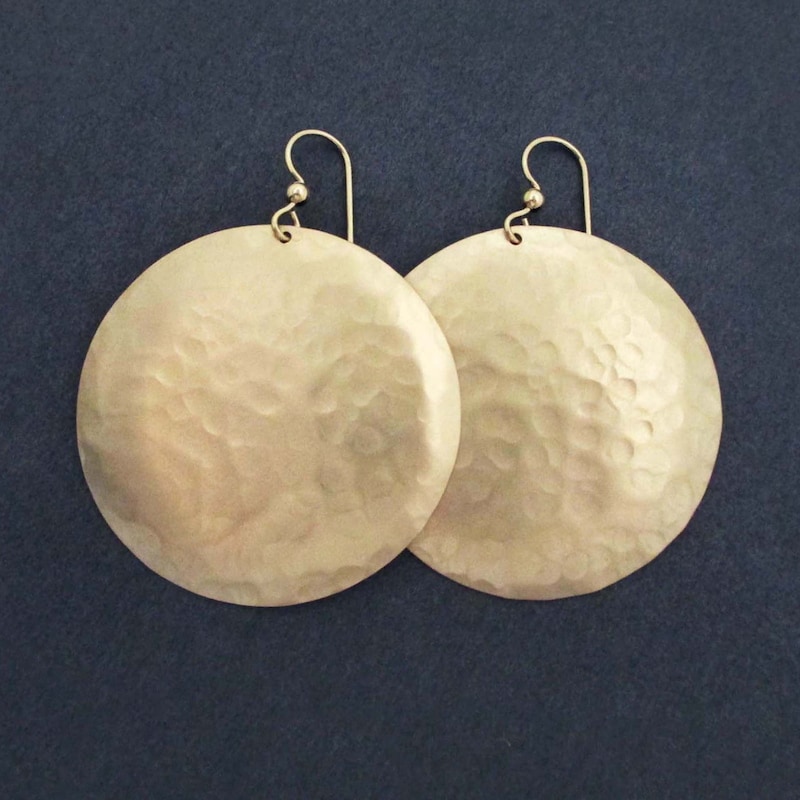 Big Round Earrings - Etsy