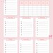 Pink Bows Weekly Planner | Cute Printable Weekly Schedule | Aesthetic ...