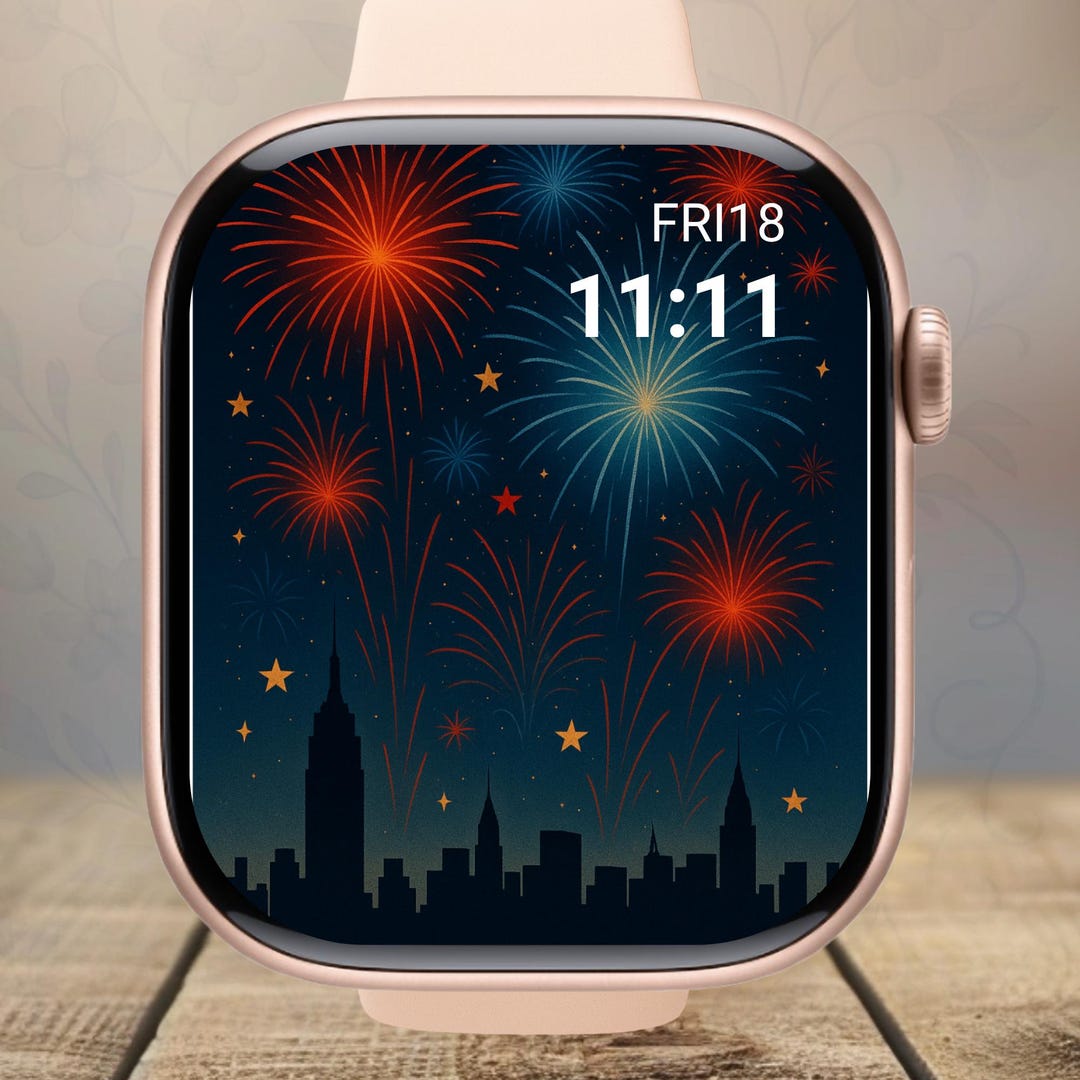 4th of July Fireworks NYC Skyline Apple Watch Wallpaper – Patriotic 4th ...