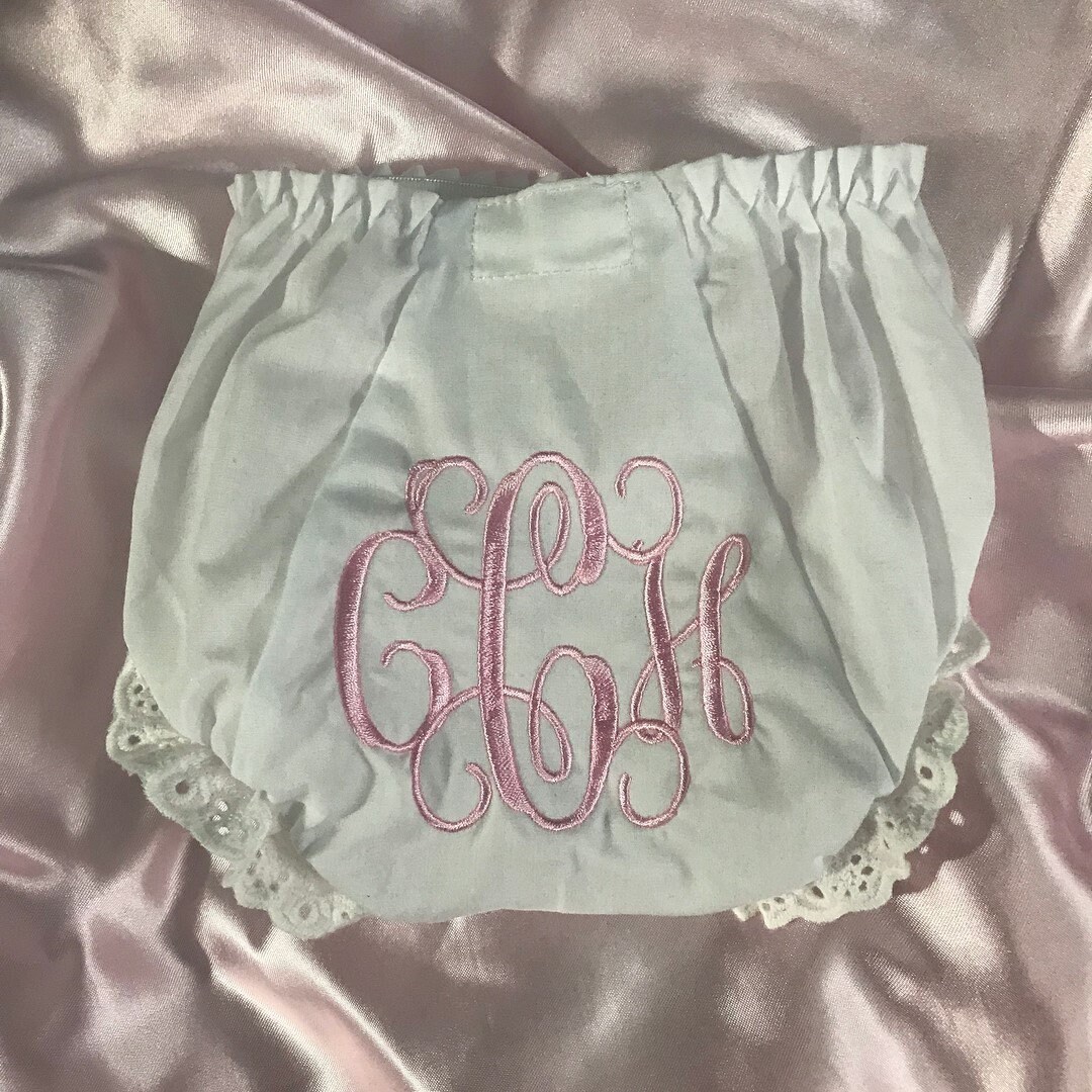 Monogrammed Baby Bloomers - Etsy