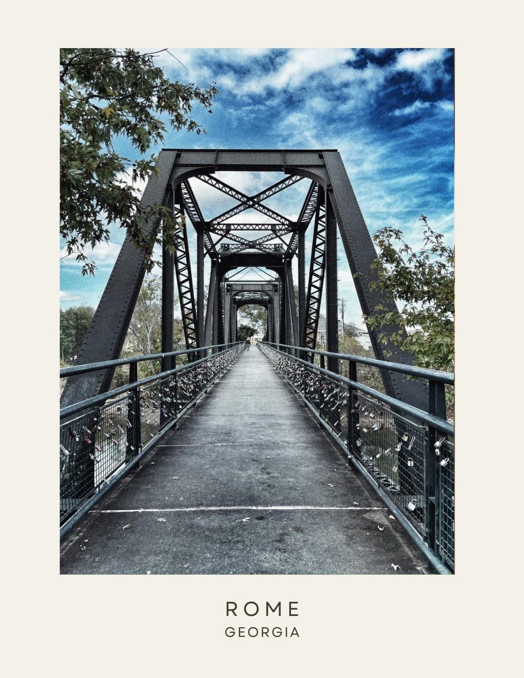 Robert Redden Bridge "the Lock Bridge" Note Cards - Rome, GA - Etsy