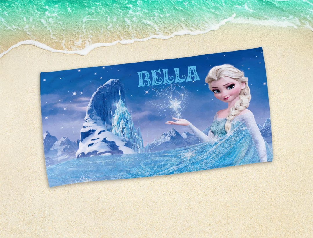 Elsa Beach Towel, Custom Beach Towel, Disney, Custom Elsa, Disney Trip ...