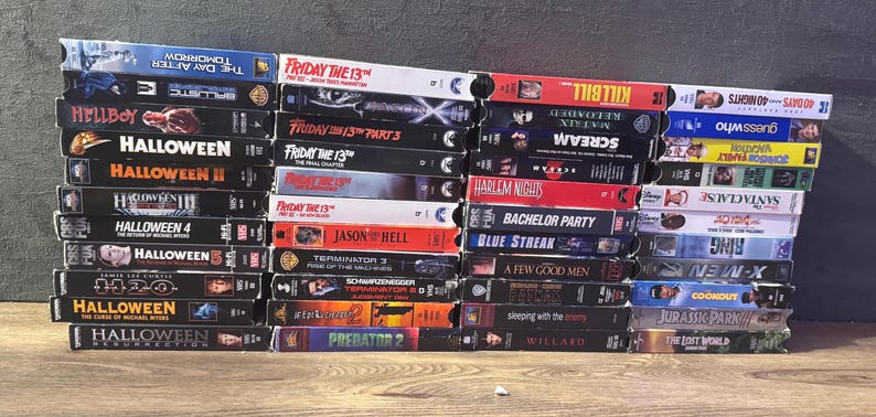 VHS Movies Vintage Horror, Slasher, Sci Fi, Comedy, Suspense & DVD ...