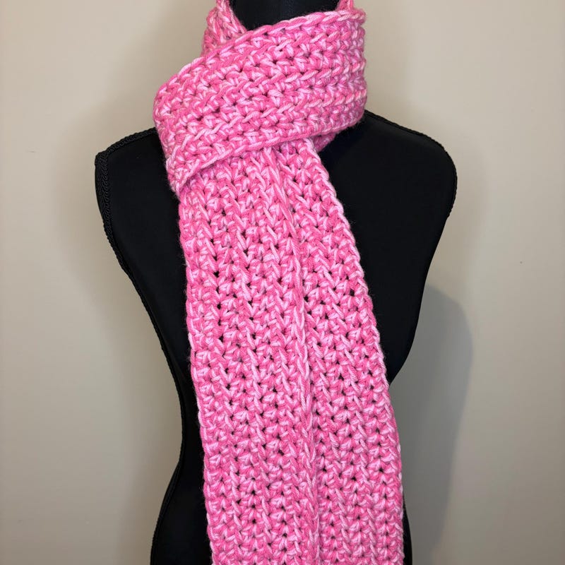 Pink Neck Scarf - Etsy