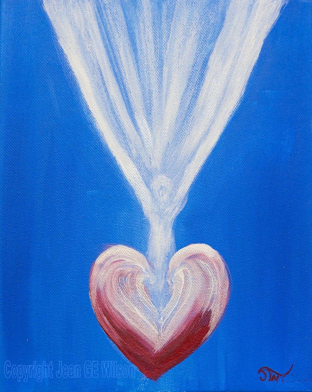 Spirit-filled Heart Painting- Digital Download- Religious Art - Etsy