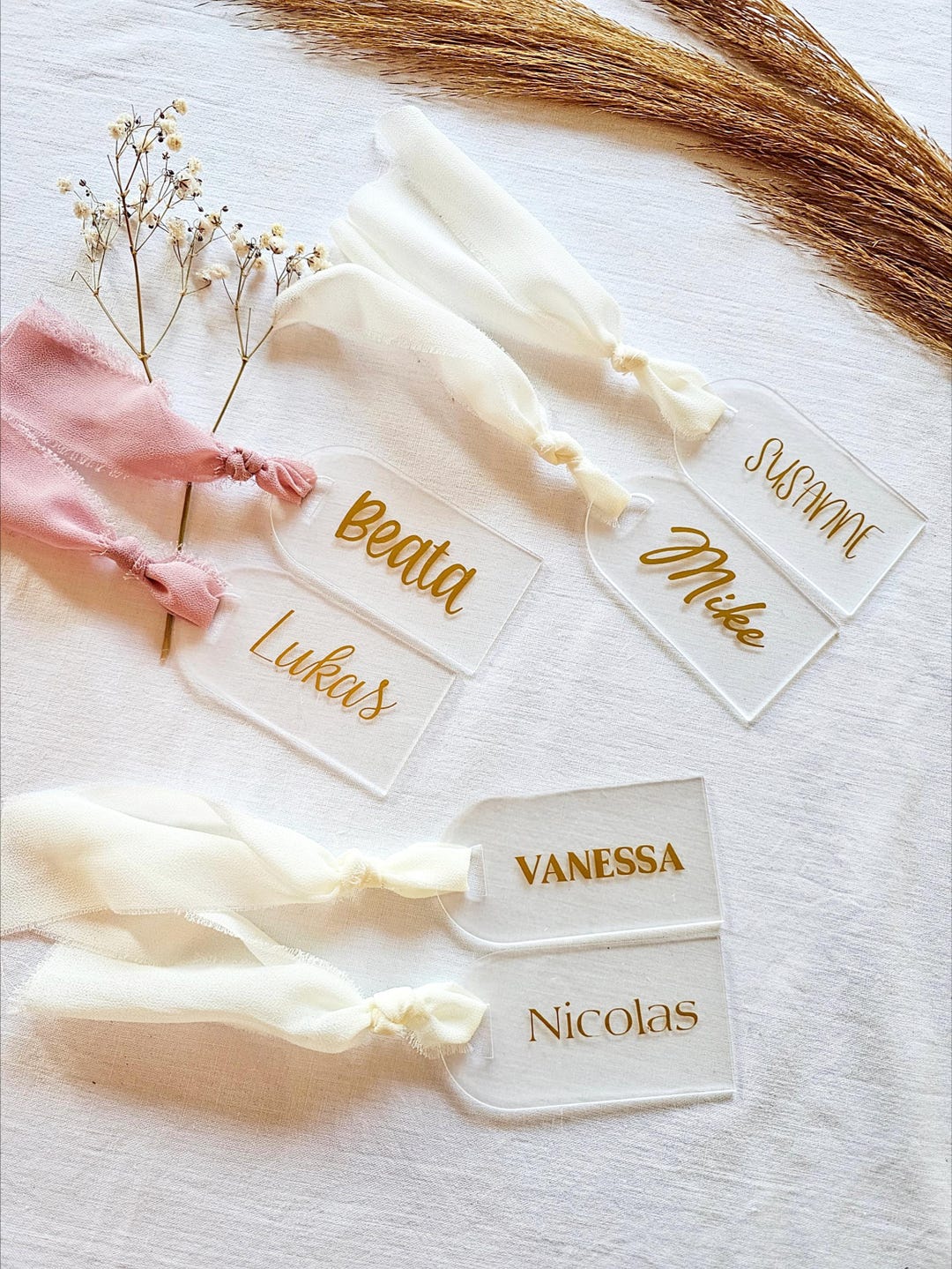 Personalized Name Tags for Weddings - Etsy