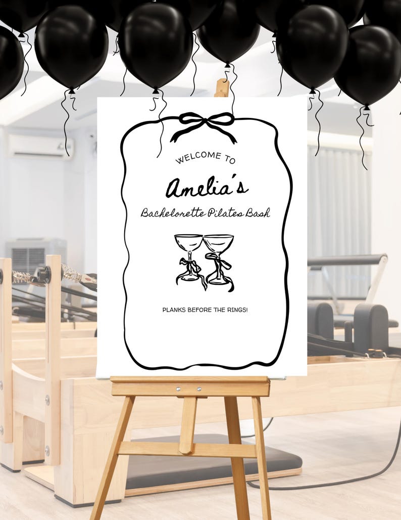 Pilates Welcome Sign Canva Template – Bundle of 5 Designs - Etsy