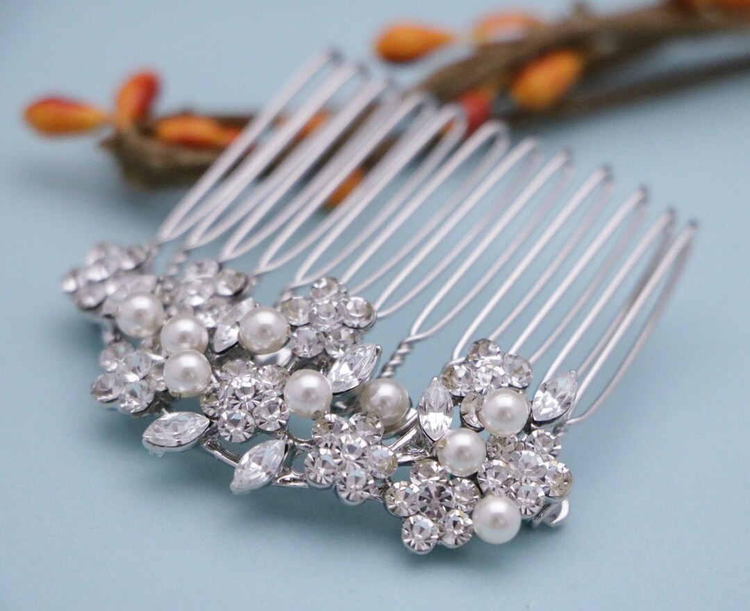 Bridal Hair Comb Side Bridal Headpiece Small Wedding Hair Comb Boho ...