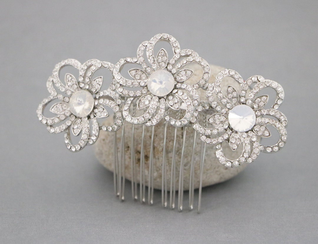 Bridal Hair Accessory Wedding Hair Comb Bridal Hair Comb Crystal Hair ...