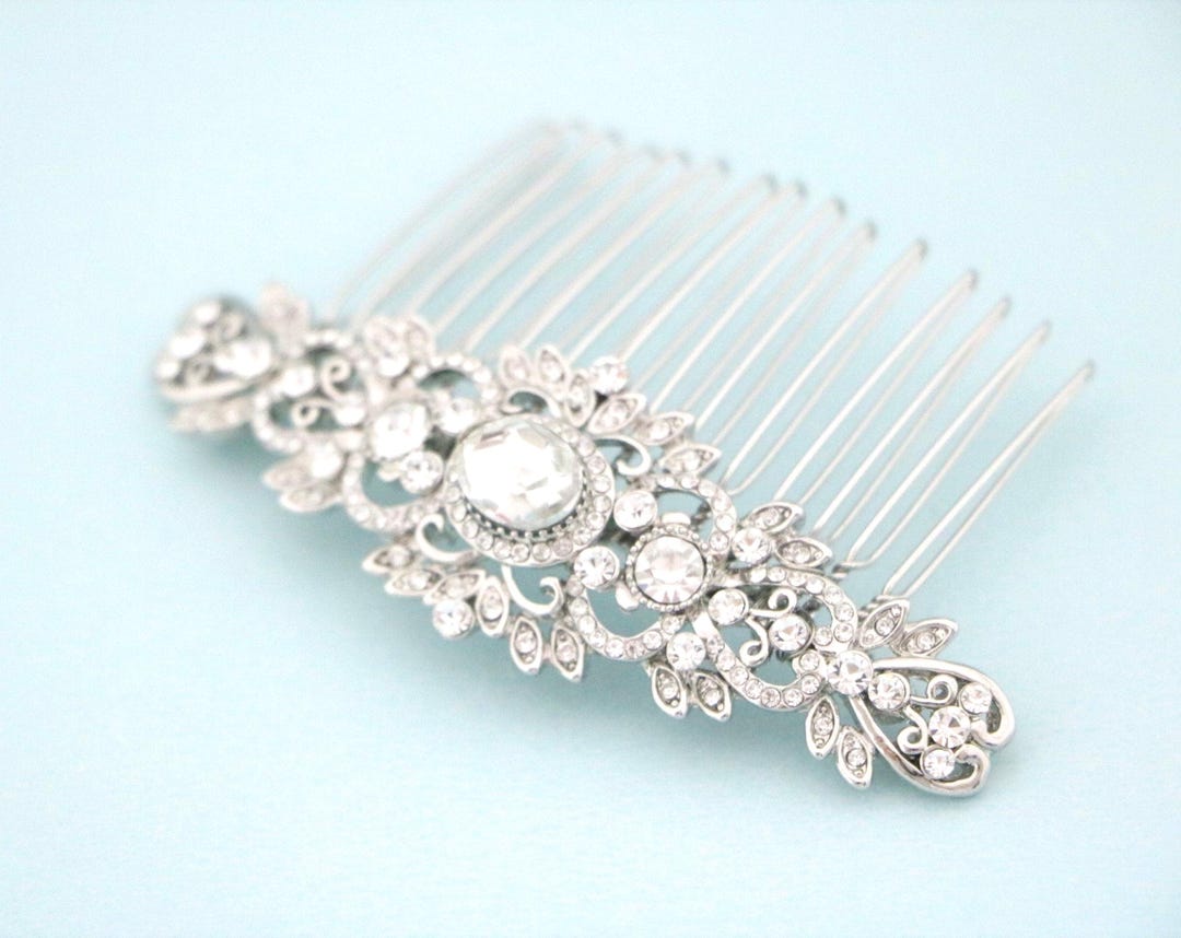 Silver Wedding Comb Gold Veil Comb Wedidng Hair Accessories Bridal Hair ...